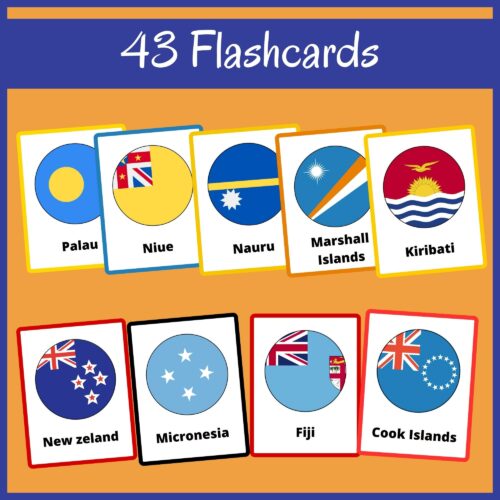 AAPI Heritage Month Flashcards | Countries of Asia-Pacific Region Flash ...
