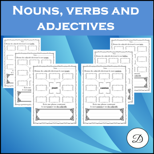 Les classes de mots - French Parts of Speech : Verbs - Nouns ...