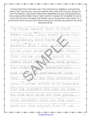 Scripture Copywork-Verses About Love from the Gospels-Print | Made By ...