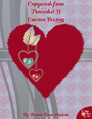 Copywork from Proverbs 31: Cursive | Made By Teachers