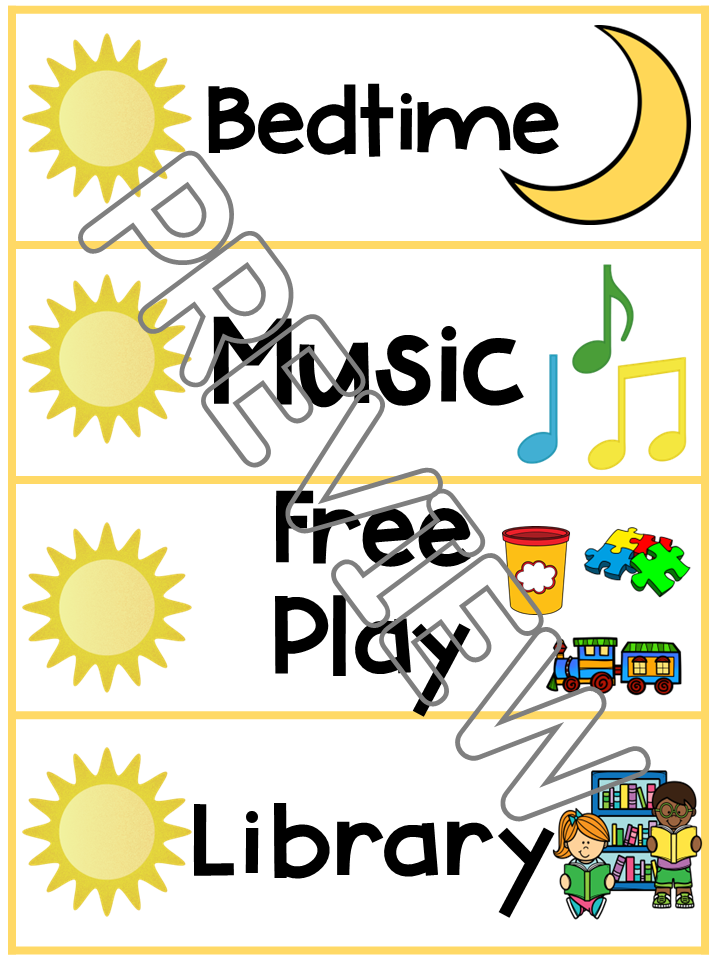 Summer Picture Schedule Cards | Made By Teachers