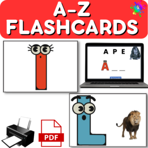 Alphabet ABC flashcards set-PowerPoint, Printable, sight words, early ...