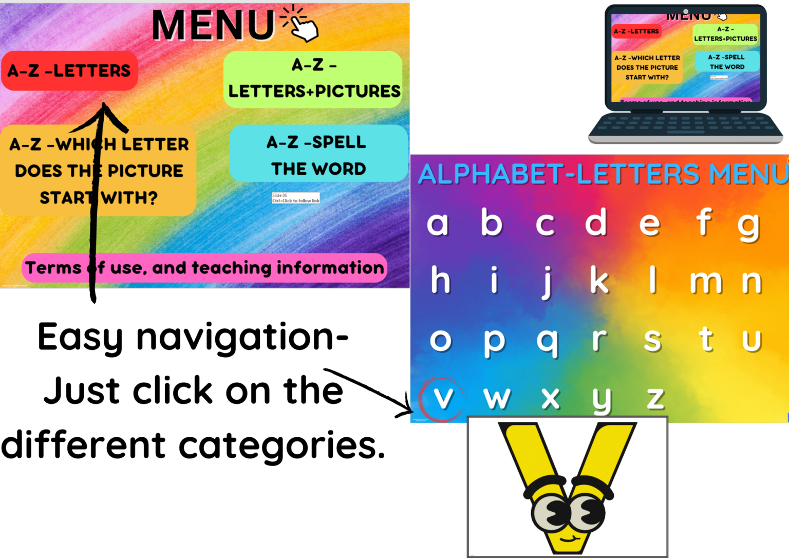 Alphabet ABC flashcards set-PowerPoint, Printable, sight words, early ...