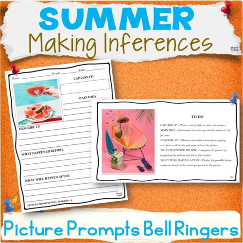 Making Inferences Picture Writing Prompts - Summer - Print and Digital ...
