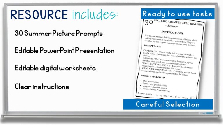 Making Inferences Picture Writing Prompts - Summer - Print and Digital ...