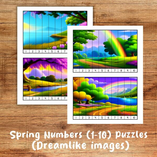 Spring Numbers Matching Game | Numbers (1-10) Clip Cards, Puzzles ...