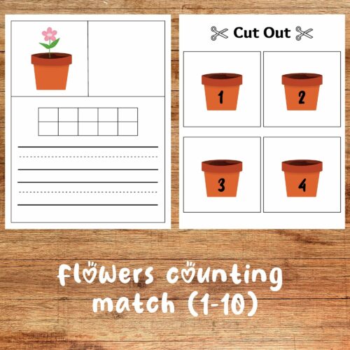 Spring Numbers Matching Game | Numbers (1-10) Clip Cards, Puzzles ...