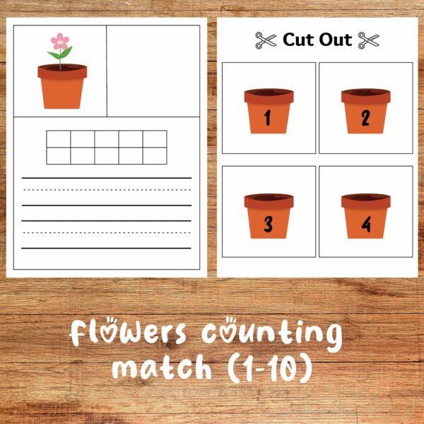 Spring Numbers Matching Game | Numbers (1-10) Clip Cards, Puzzles ...