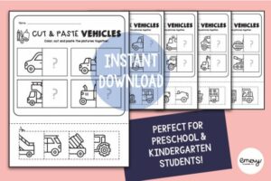 Cut and Paste Vehicles | Made By Teachers
