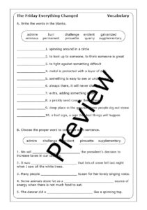 Anne Hart "The Friday Everything Changed" worksheets | Made By Teachers