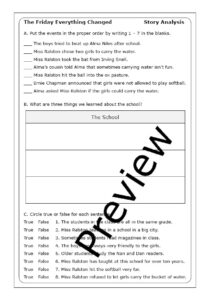 Anne Hart "The Friday Everything Changed" worksheets | Made By Teachers