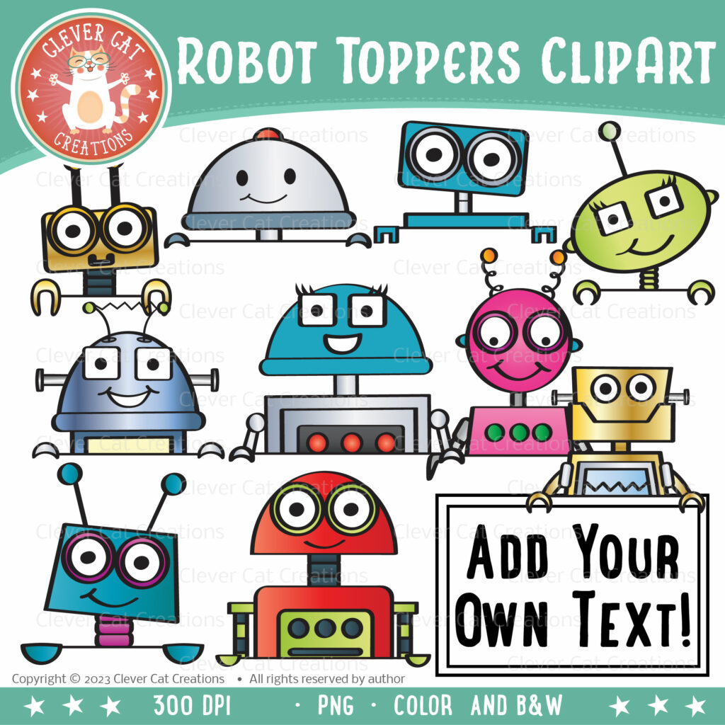 Robot Clipart Bundle | Made By Teachers
