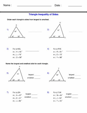 Triangle Inequalities of Sides - Order triangle's side - Triangle ...