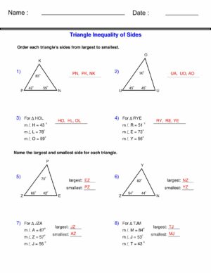 Triangle Inequalities of Sides - Order triangle's side - Triangle ...