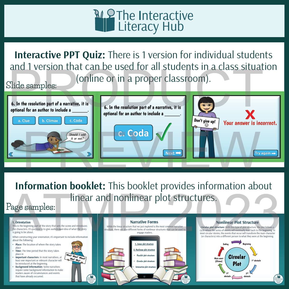 Narrative Structure PowerPoint, Interactive Quiz and Crossword | Made ...