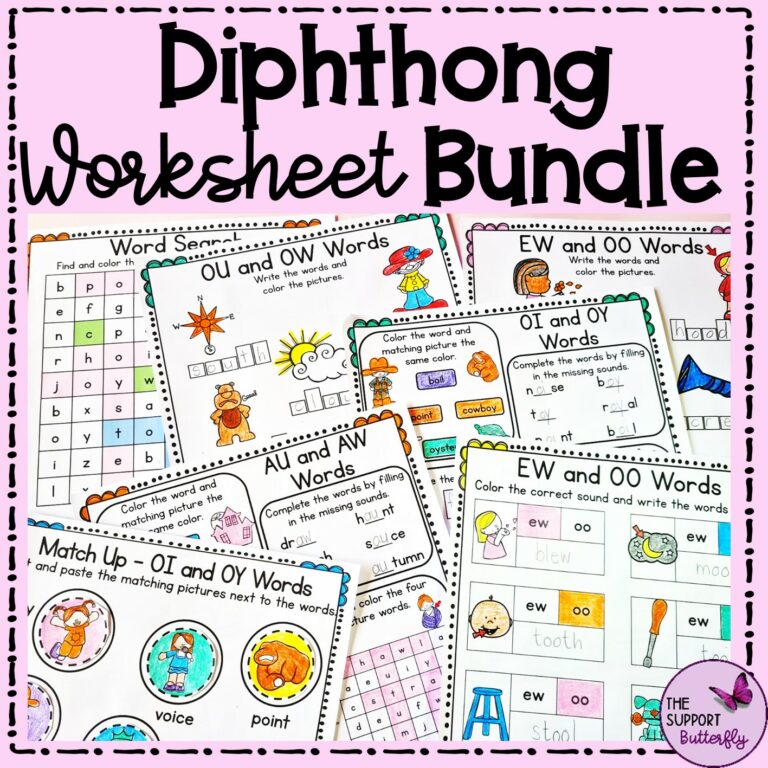 Diphthong Worksheets | Made By Teachers