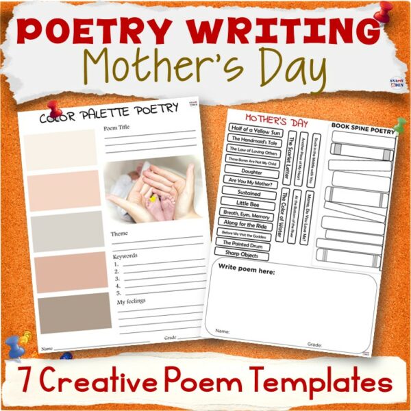 Mother's Day Poetry Writing Activities - Poem Templates - Print and ...