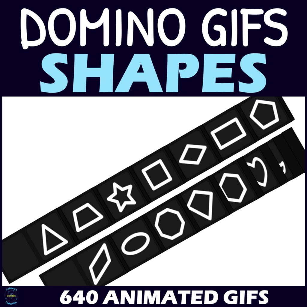 Domino GIFs - Animated Dominoes Clipart – Black with White Shapes ...