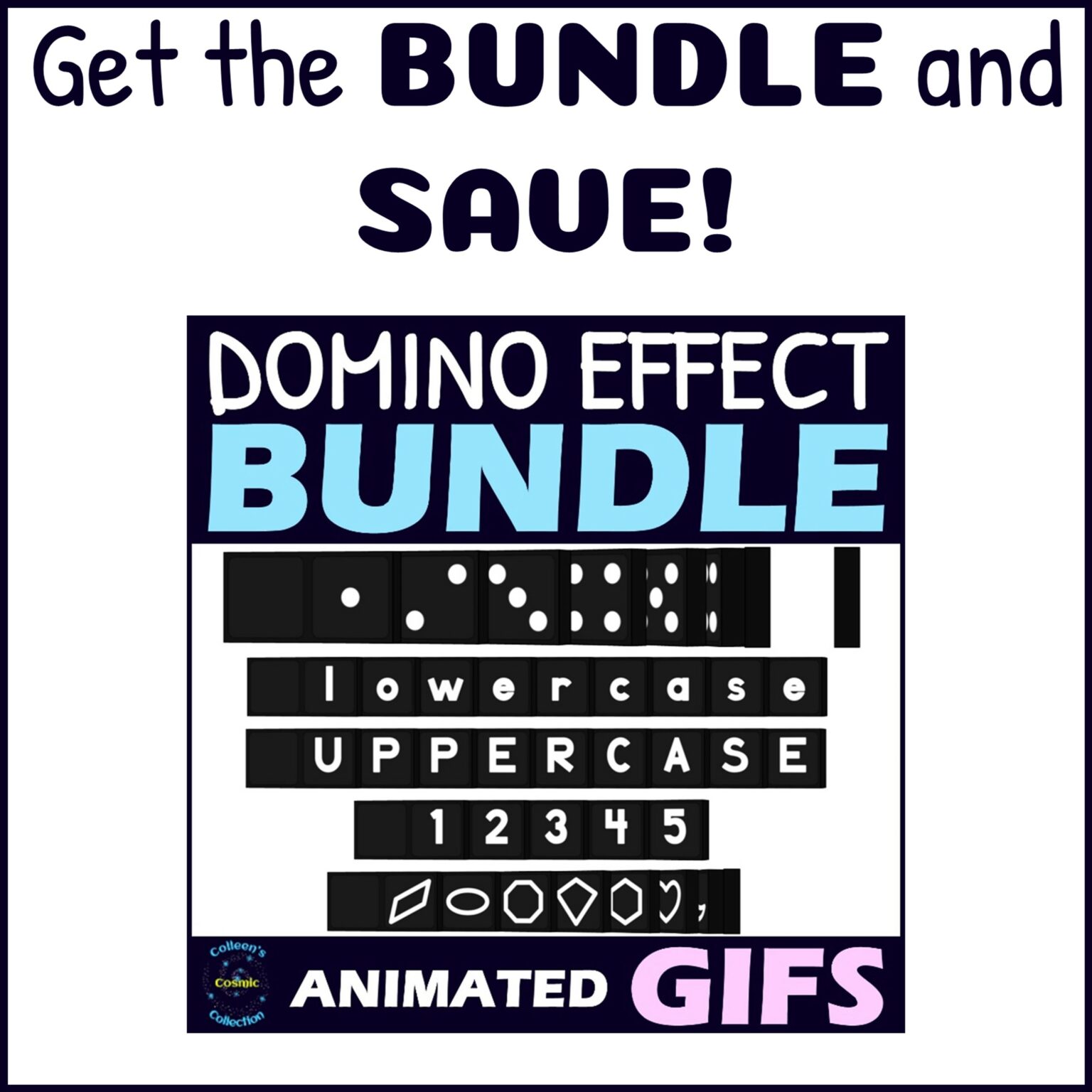 Domino GIFs - Animated Dominoes Clipart – Black with White Shapes ...