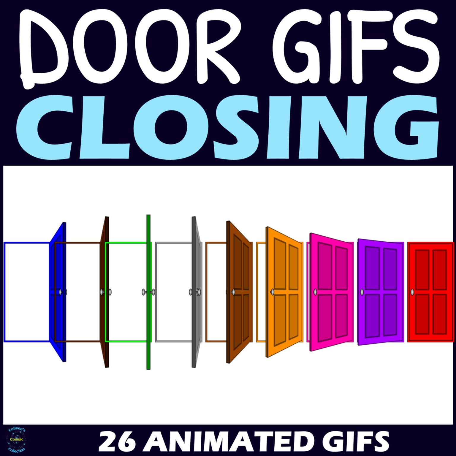 Animated GIF Closing Doors Clipart – Design 1 | Made By Teachers