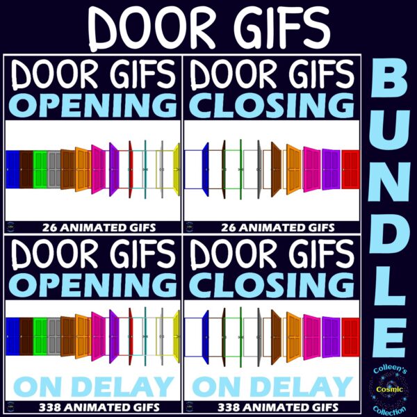 Customizable Color Spinner GIFs Clipart BUNDLE | Made By Teachers