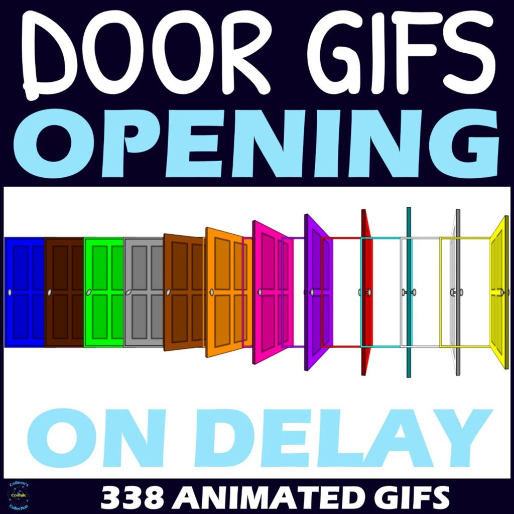 Opening and Closing Door GIFs BUNDLE - Clipart Doors | Made By Teachers