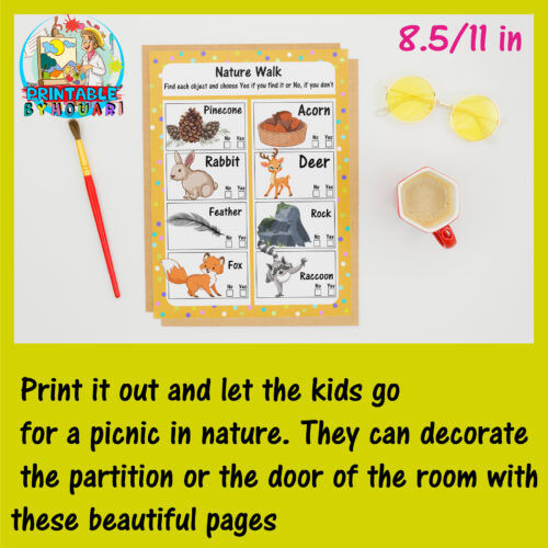 Nature Walk a day in Nature Fall Winter Spring Summer worksheets for ...