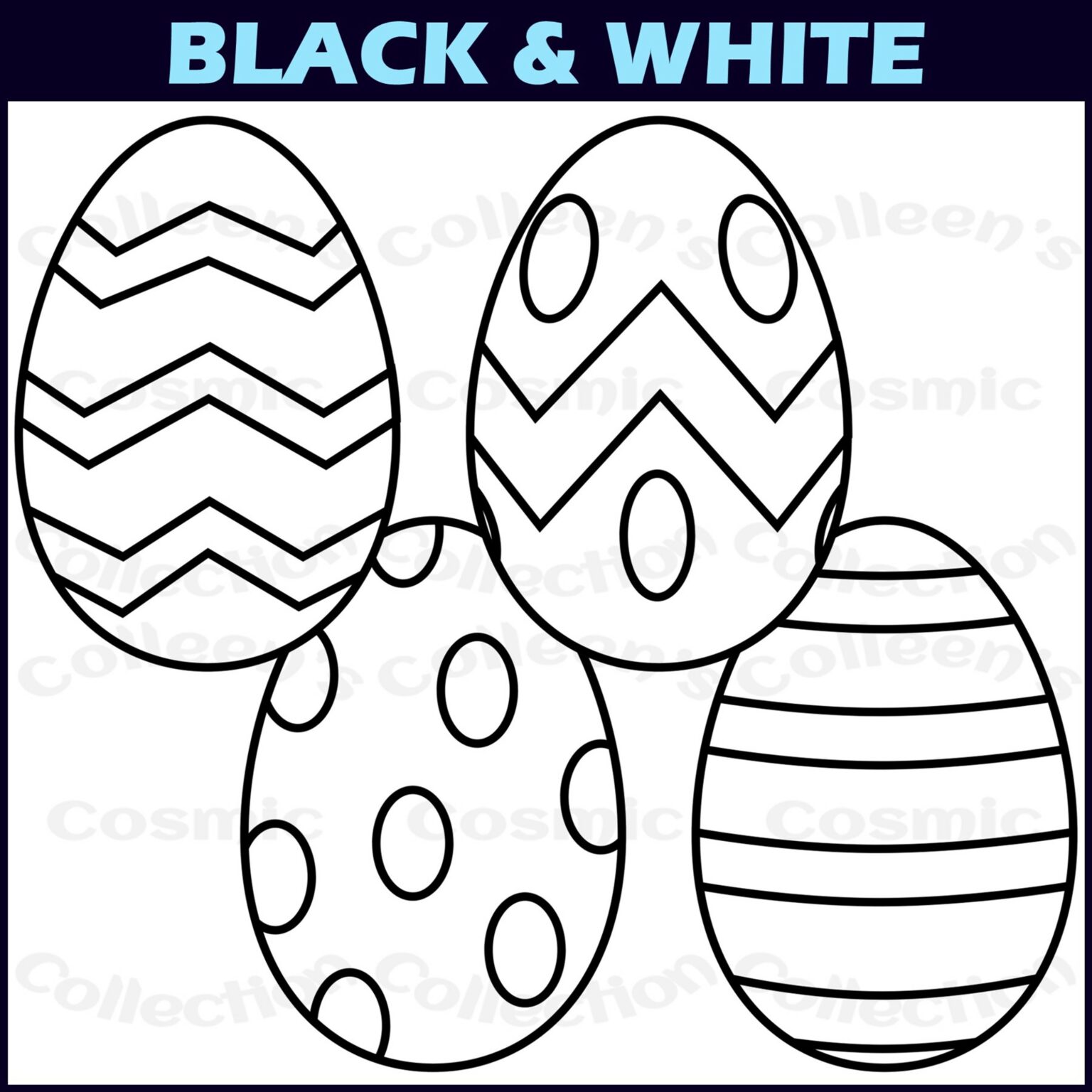 Easter Eggs Clipart | Made By Teachers