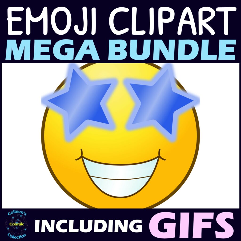 Emoji Clipart and Animated GIF Clipart MEGA BUNDLE | Made By Teachers