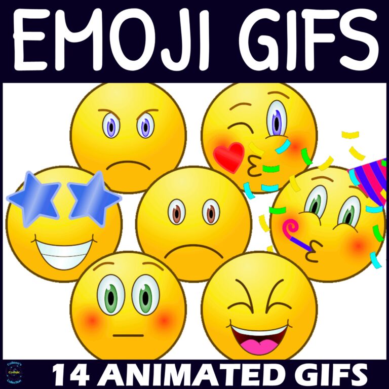 Animated GIF Emoji Clipart BUNDLE | Made By Teachers