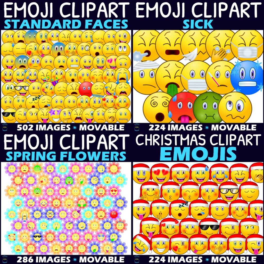 Emoji Clipart and Animated GIF Clipart MEGA BUNDLE | Made By Teachers