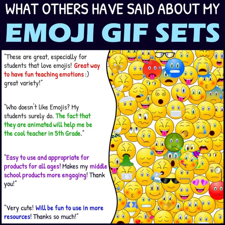 Animated GIF Emoji Clipart Set 7 | Made By Teachers
