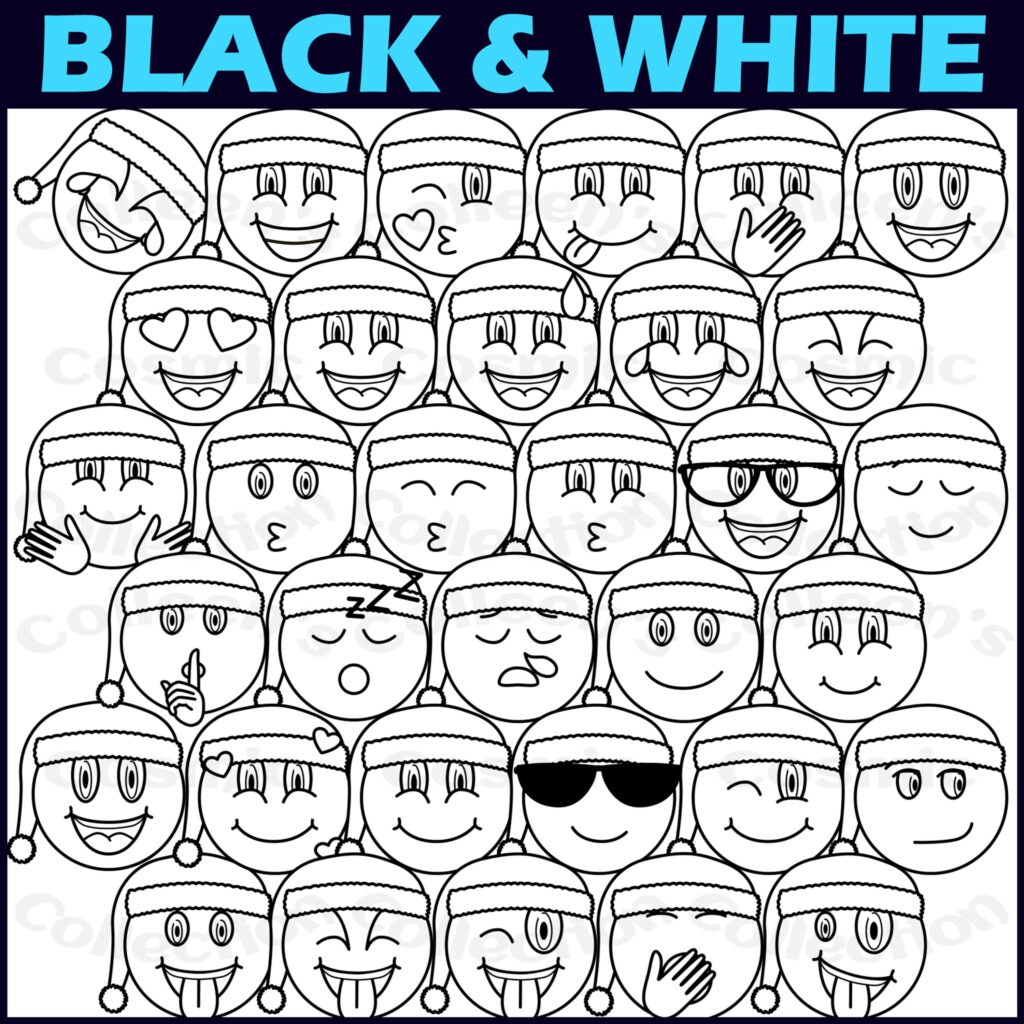 Christmas Emoji Clipart | Made By Teachers