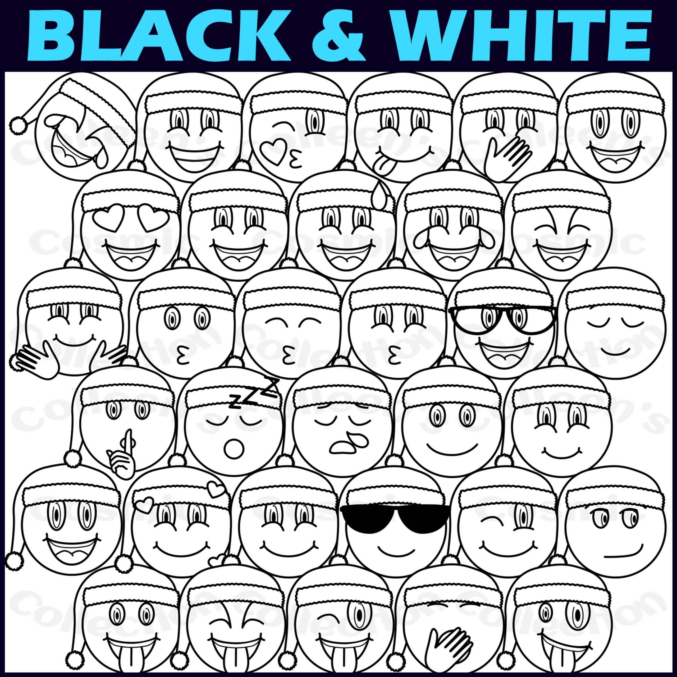 Christmas Emoji Clipart | Made By Teachers