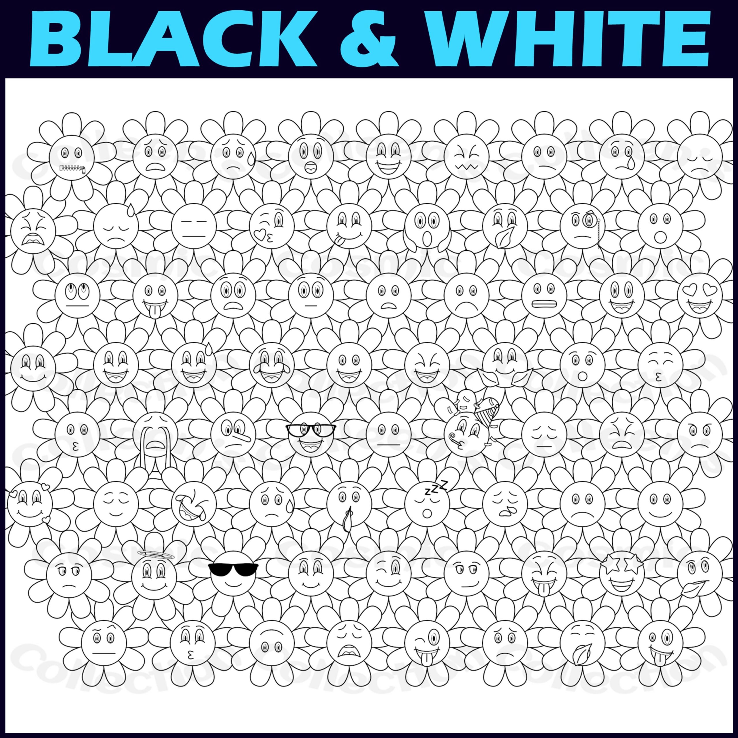 Spring Flower Emoji Clipart - Emotions | Made By Teachers