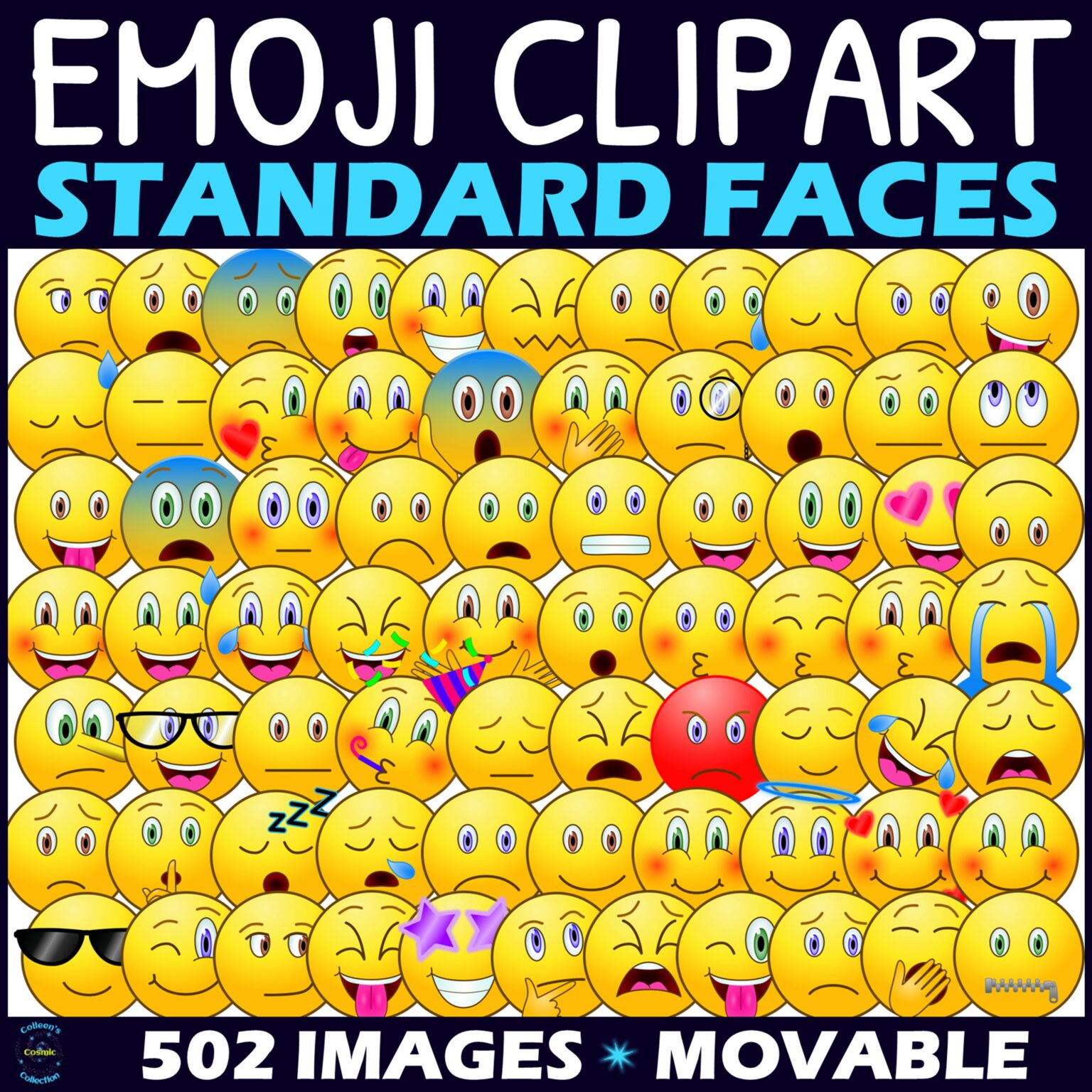Emoji Clipart BUNDLE | Made By Teachers