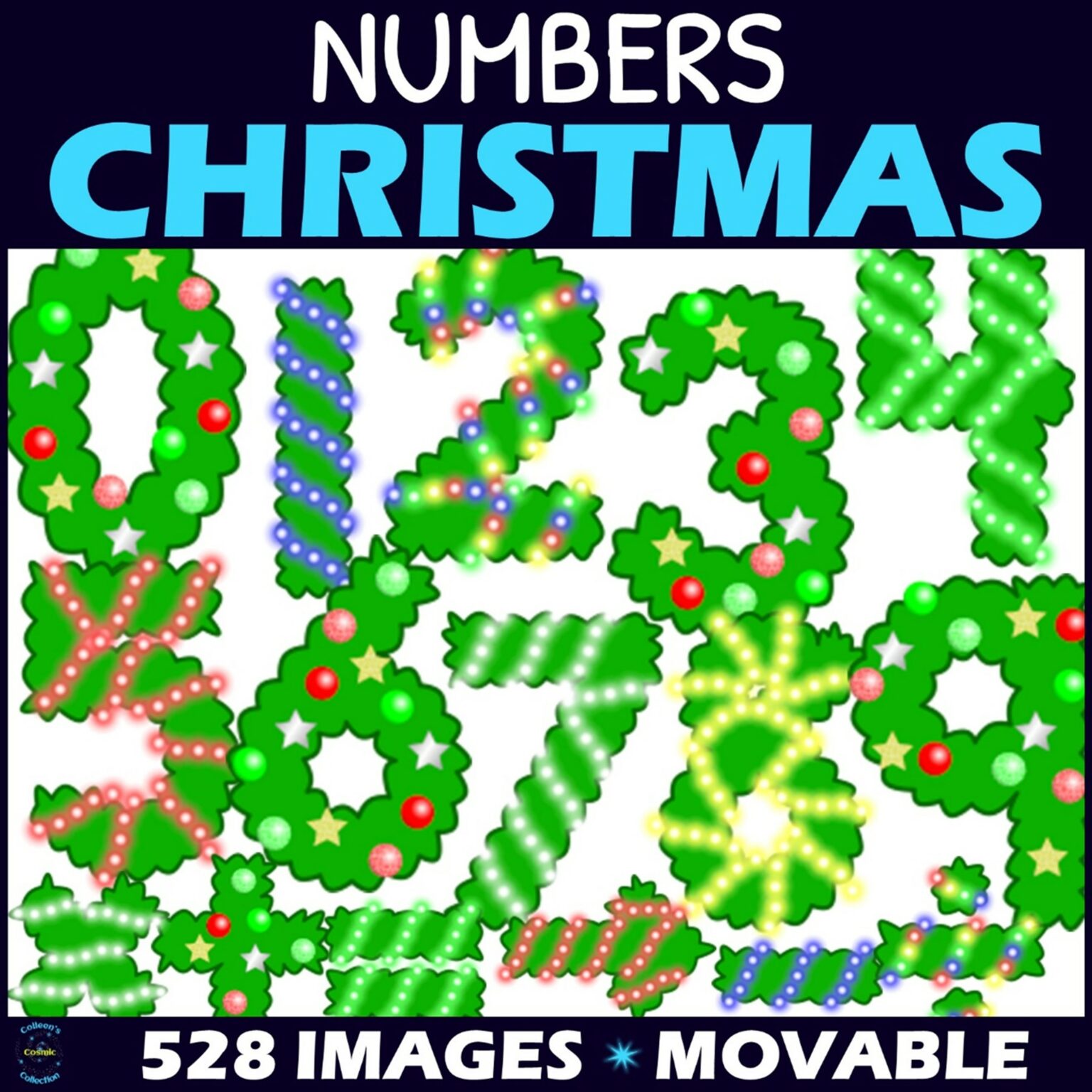 Christmas Numbers Clipart and GIFs BUNDLE | Made By Teachers