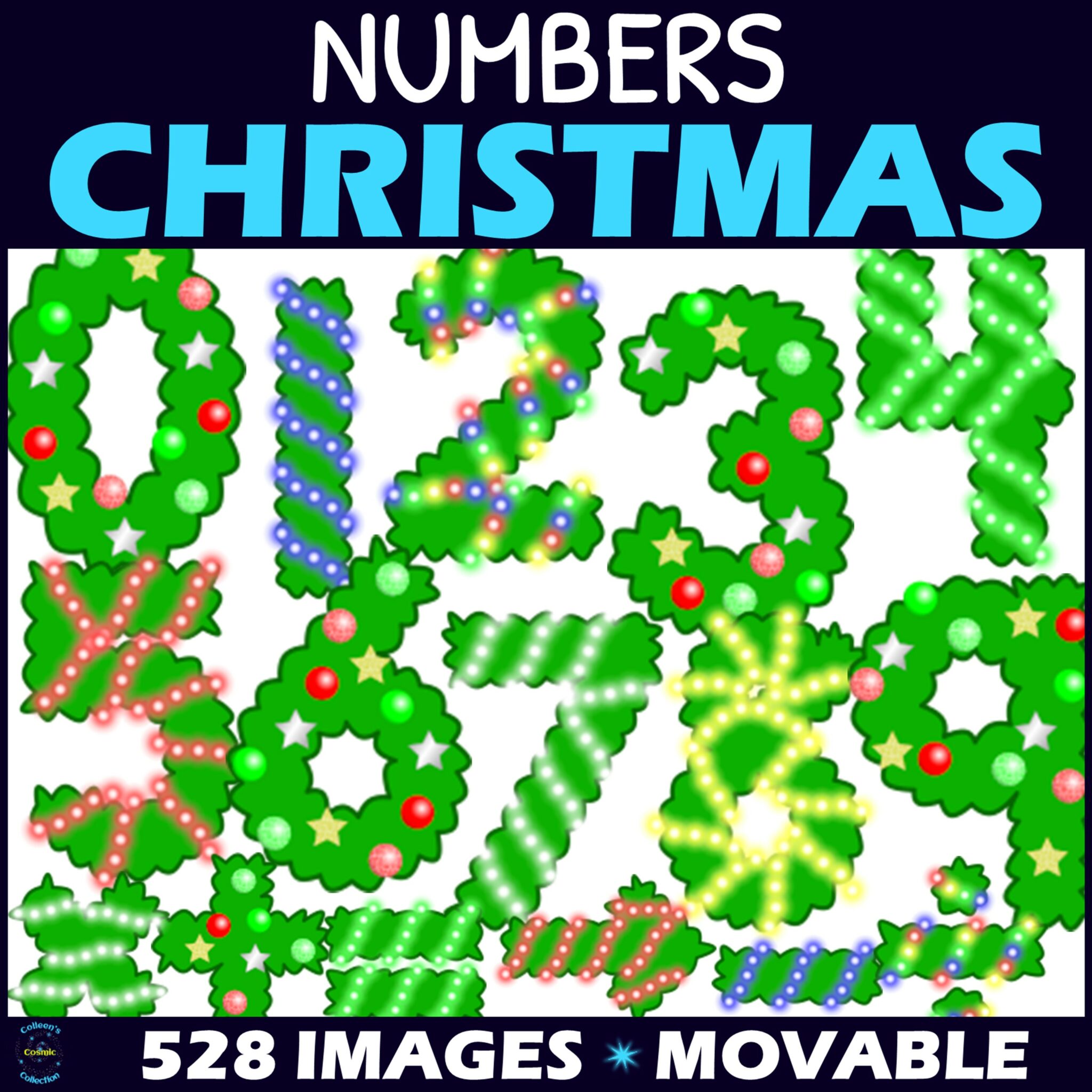 Christmas Numbers Clipart and GIFs BUNDLE | Made By Teachers