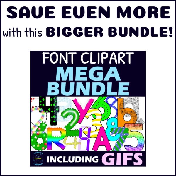 Christmas Numbers Clipart and GIFs BUNDLE | Made By Teachers