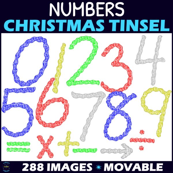 Christmas Numbers Clipart and GIFs BUNDLE | Made By Teachers