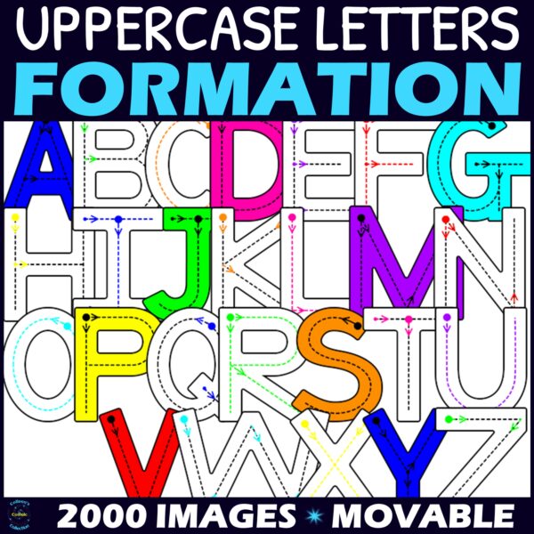 Writing Formation Font Clipart BUNDLE | Made By Teachers