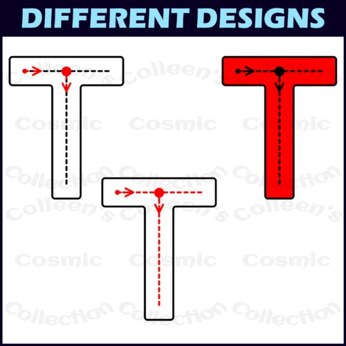 Uppercase Letter Formation Font Clipart | Made By Teachers