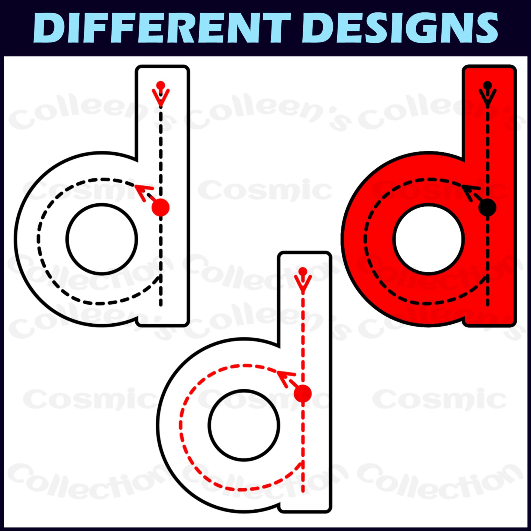 Lowercase Letter Formation Font Clipart | Made By Teachers
