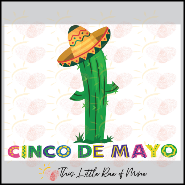 Cinco De Mayo - May 5th - Fifth of May - cactus - Mexico - Handprint ...