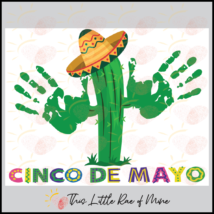 Cinco De Mayo - May 5th - Fifth of May - cactus - Mexico - Handprint ...