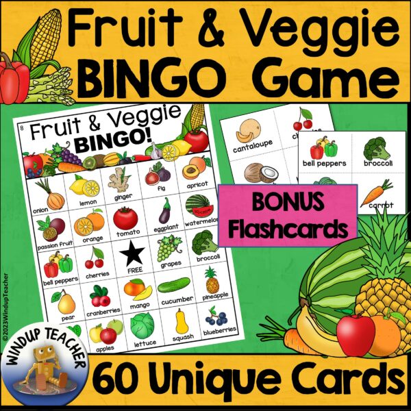 Fruit and Vegetable BINGO | Made By Teachers