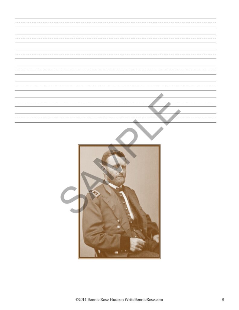 Civil War Activities for Kids: Manuscript Copywork | Made By Teachers