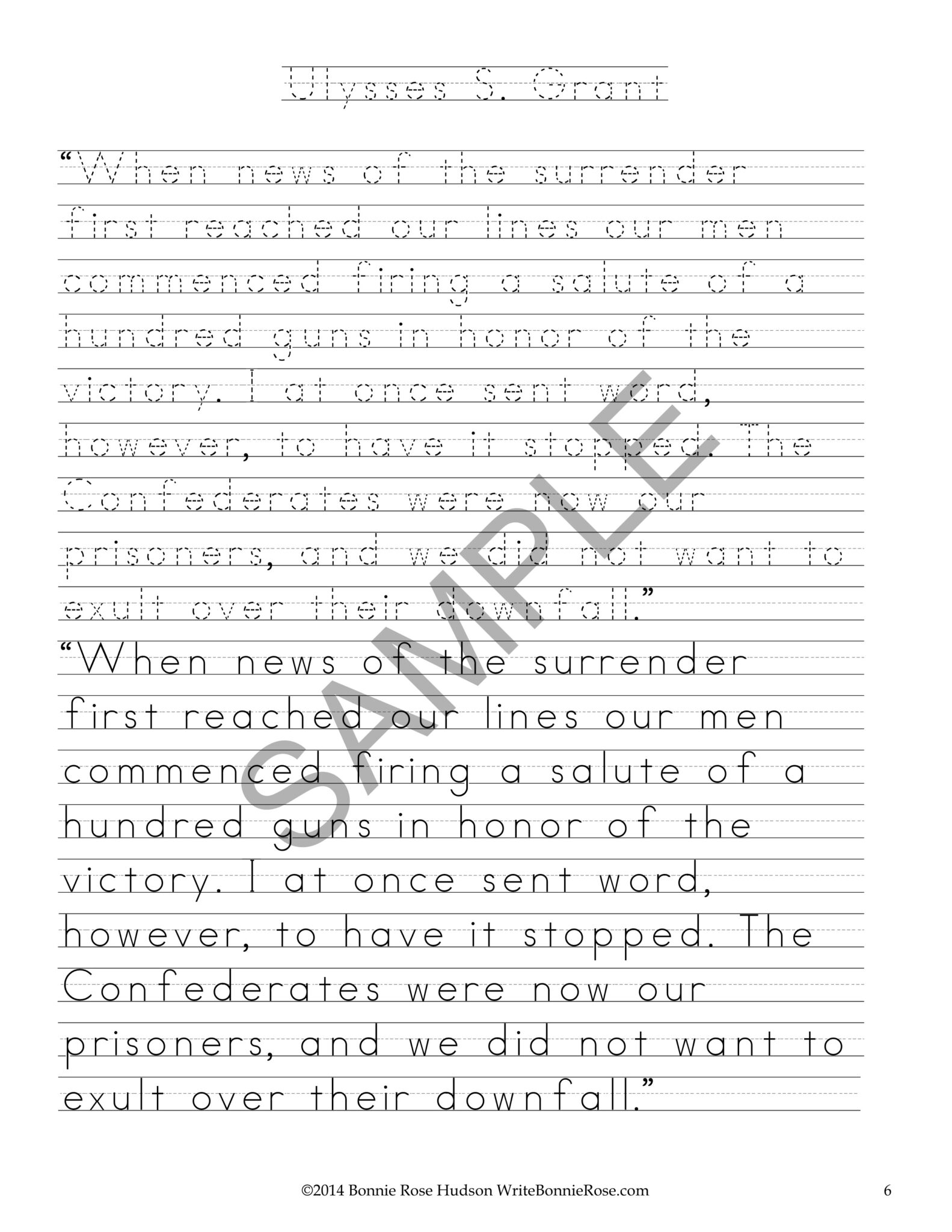 Civil War Activities for Kids: Print Copywork | Made By Teachers
