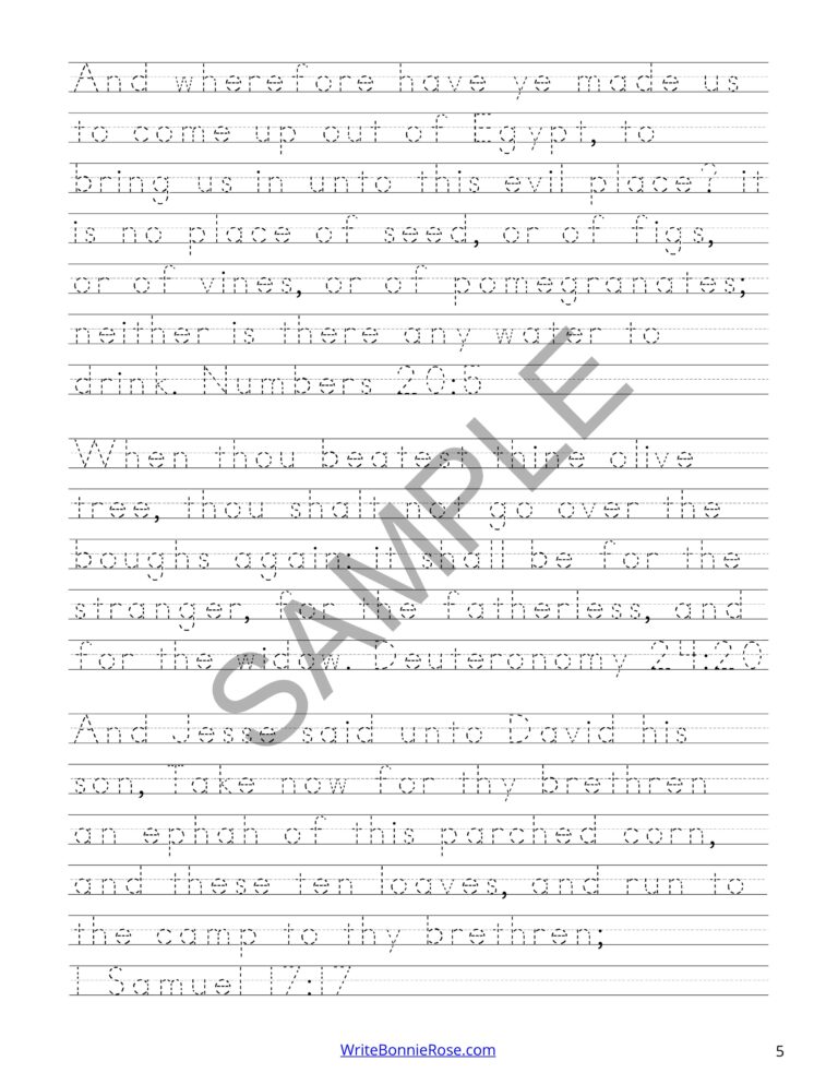 Fruits and Vegetables of the Bible Print Copywork | Made By Teachers