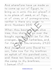 Fruits and Vegetables of the Bible Print Copywork | Made By Teachers